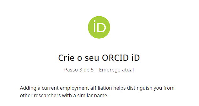 Tutorial de Registro no ORCID